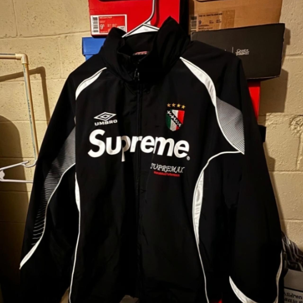 Supreme x Umbro soccer jacket Comes with hoodie.... - Depop