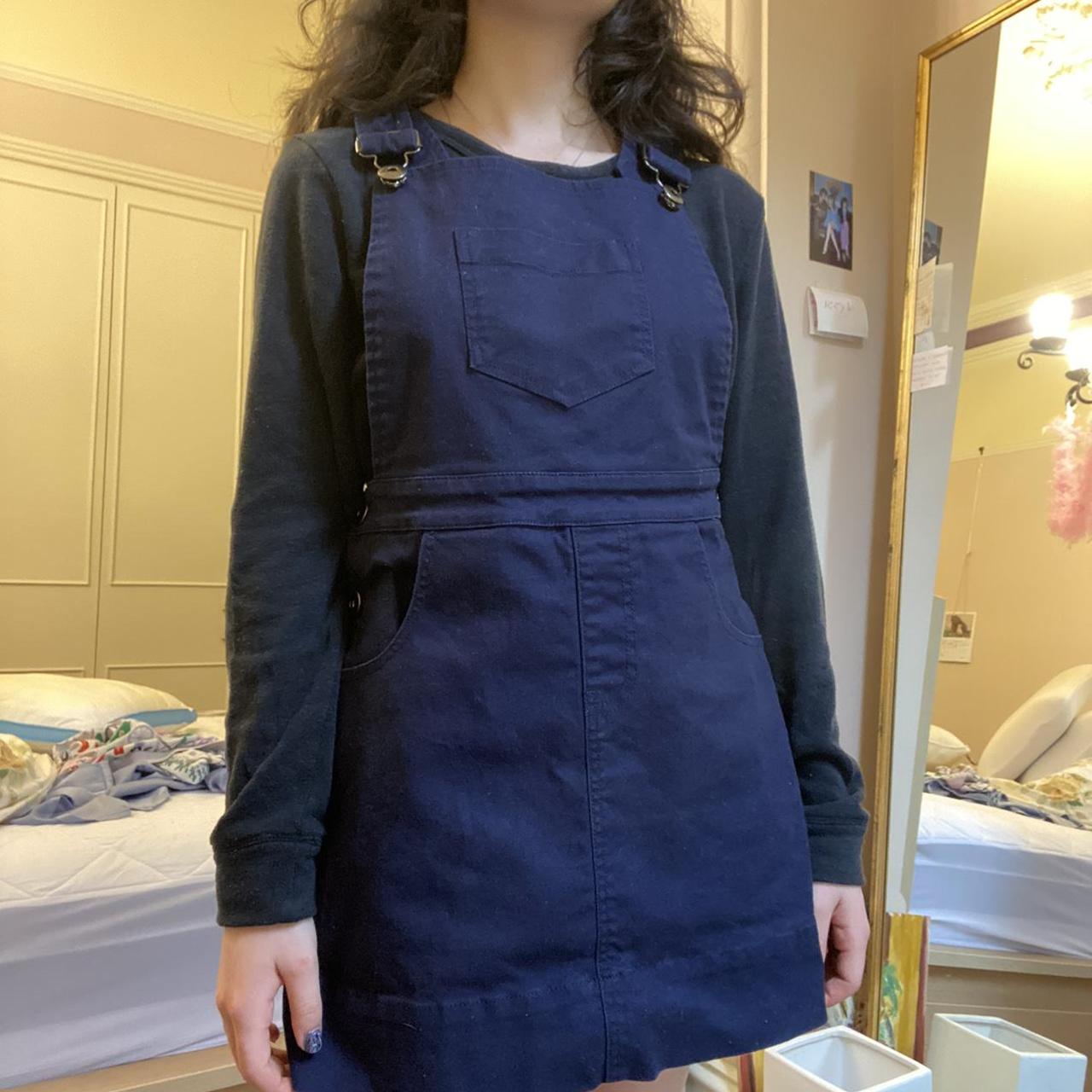 Princess Highway navy blue overall dress 💙 MESSAGE... - Depop