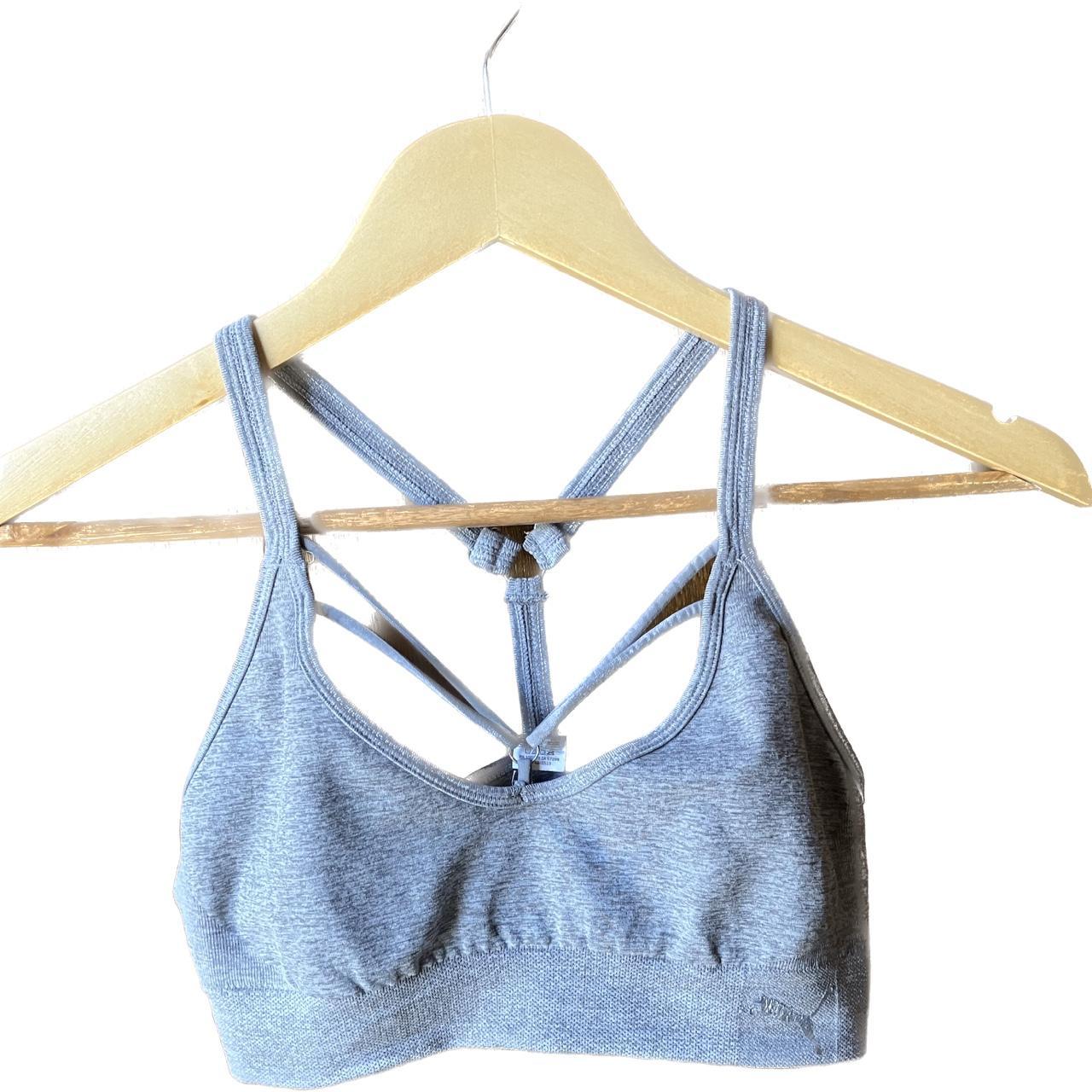 puma racerback sports bra - Depop