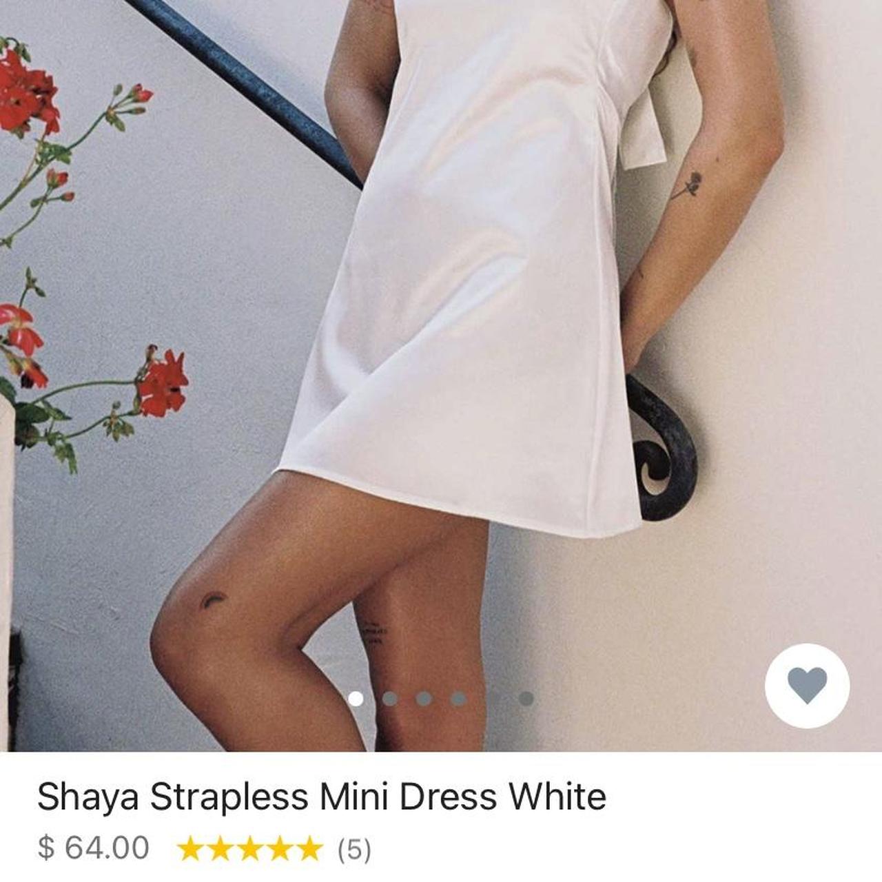Princess Polly Shaya Strapless Mini Dress White size... - Depop