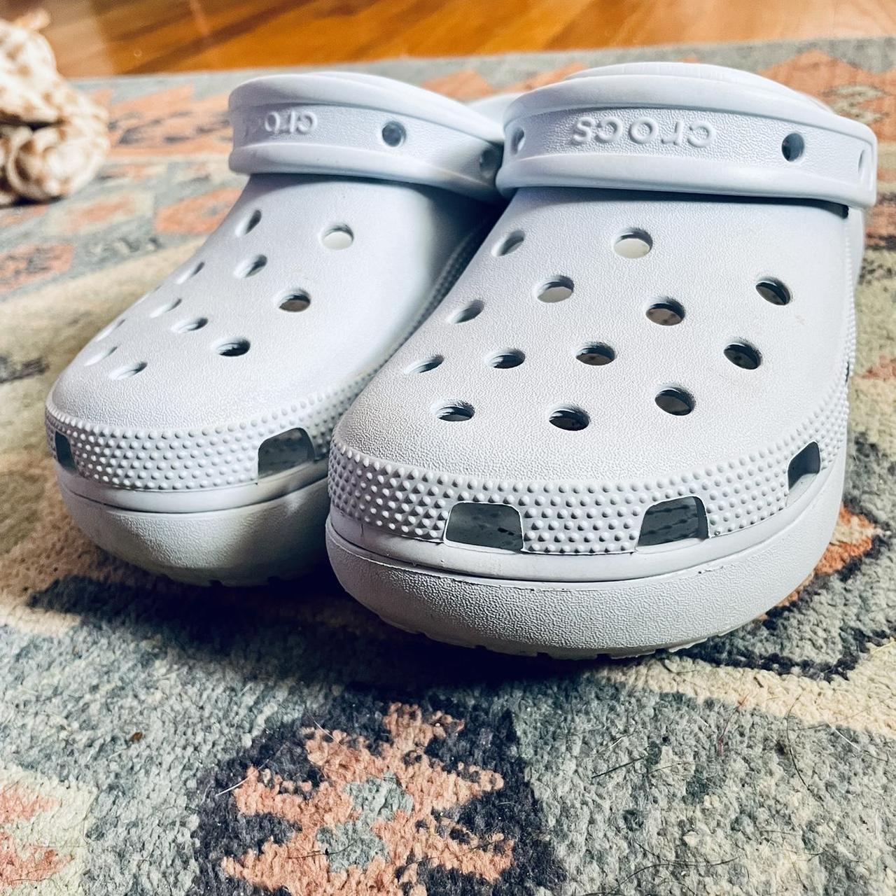 Crocs Women's Blue Clogs | Depop