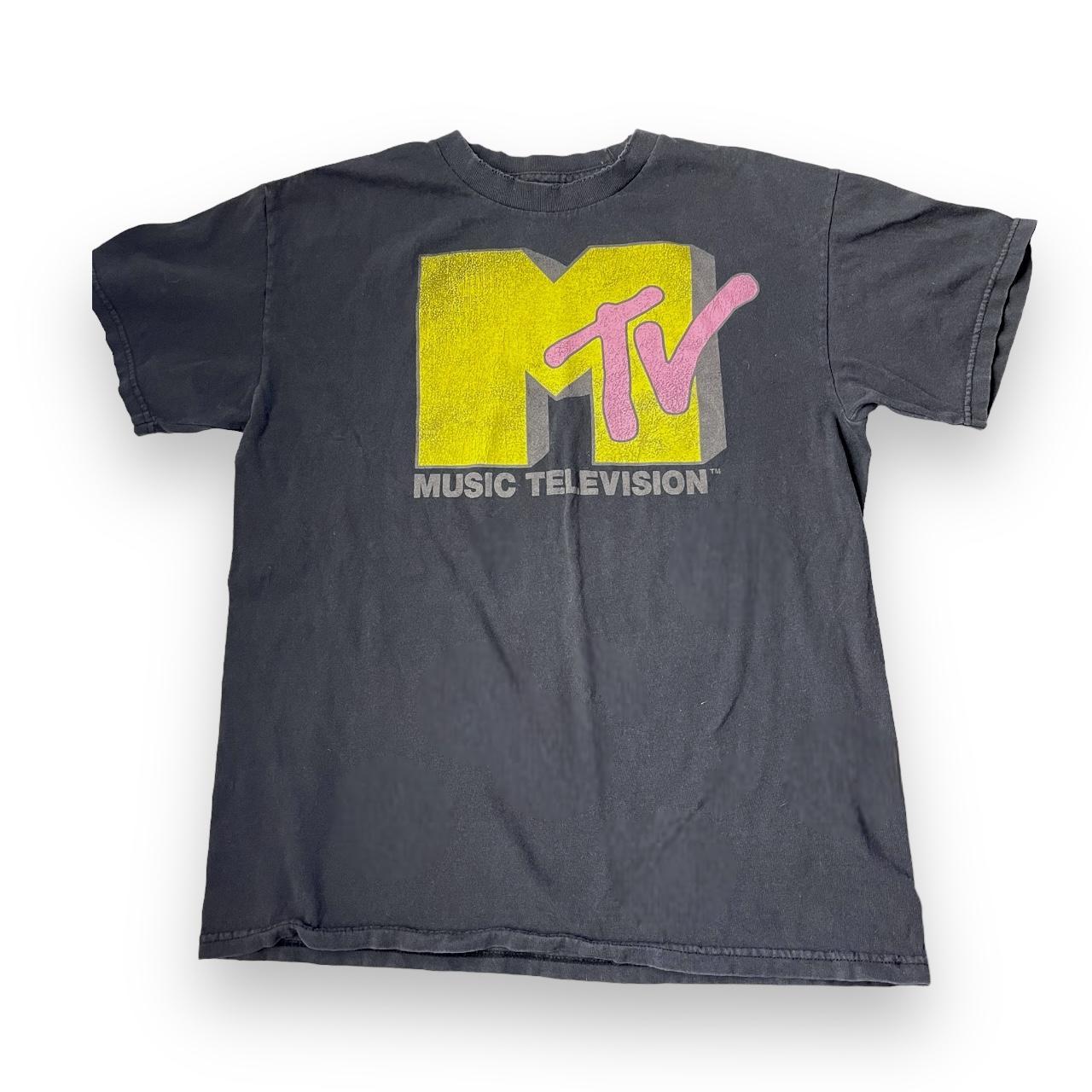 Awesome Vintage worn MTV Shirt. This shirt is aged... - Depop