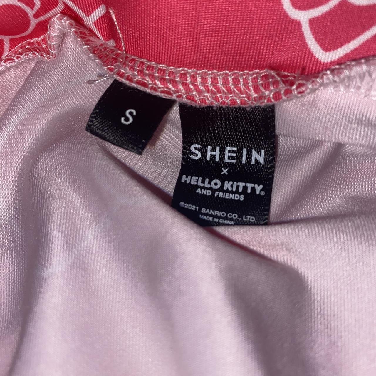 Shein Hello Kitty Cartoon Graphic Hot Pink Pencil... - Depop