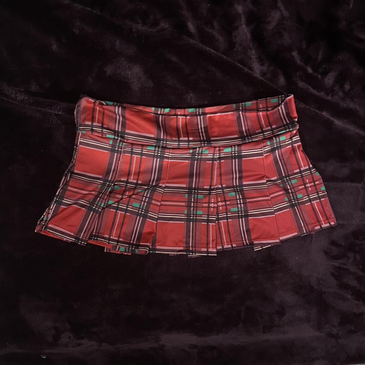 the cutest micro mini school girl skirt! size large... - Depop