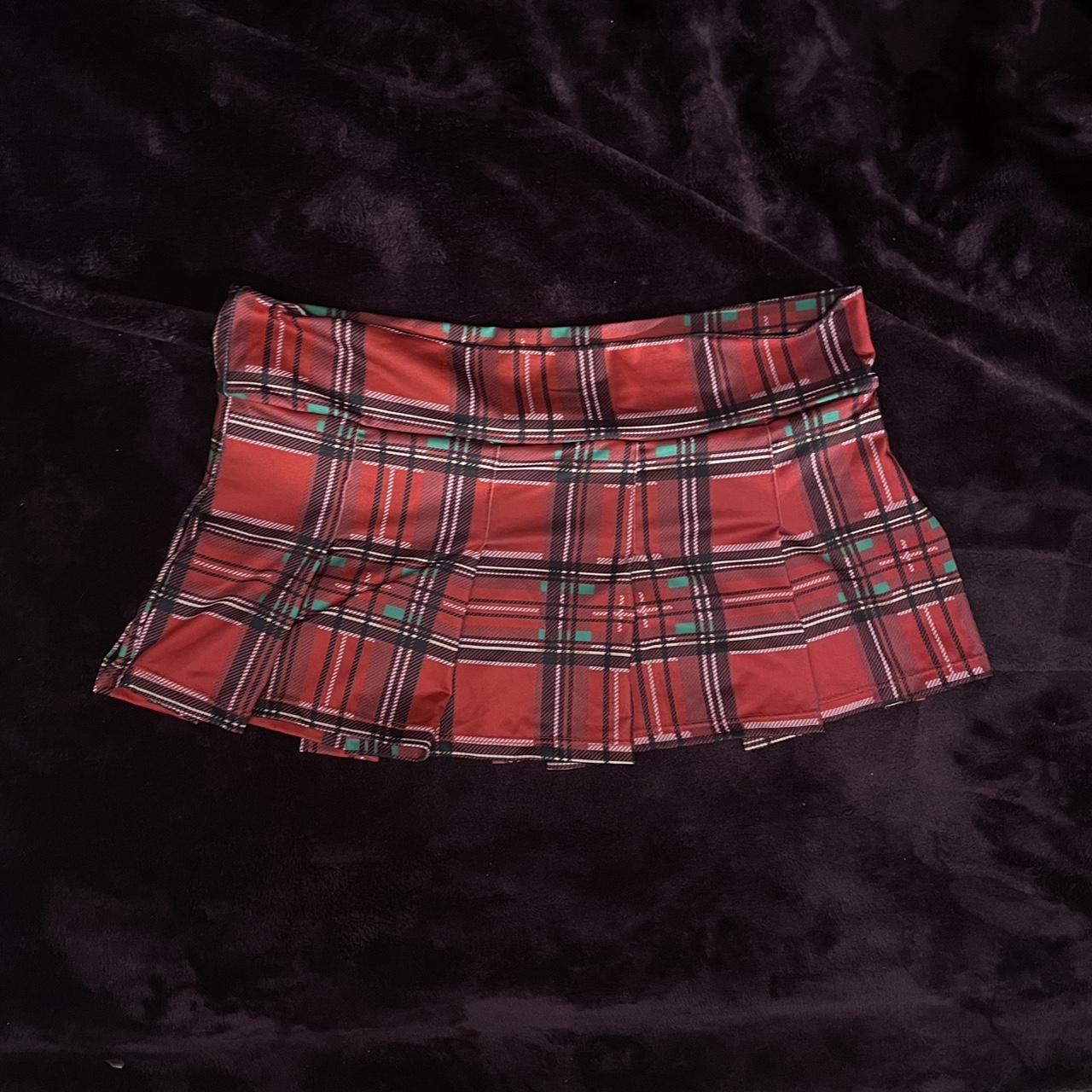 the cutest micro mini school girl skirt! size large... - Depop
