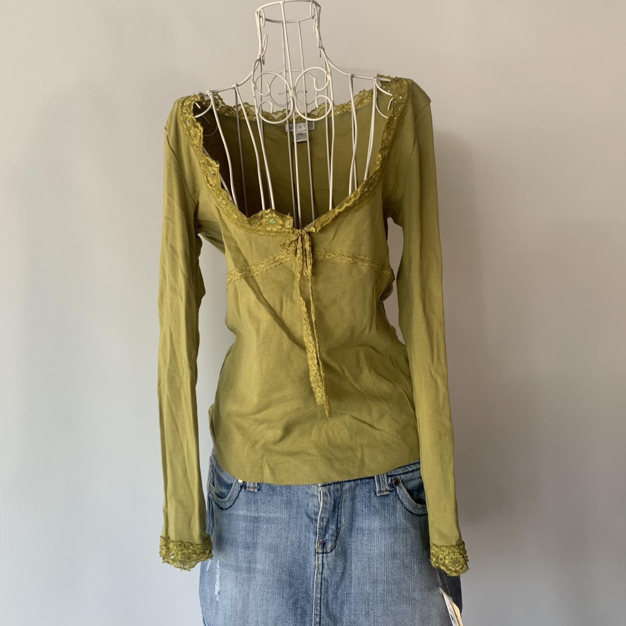 Y2k fairy babydoll top Super cute lace trim shirt... - Depop