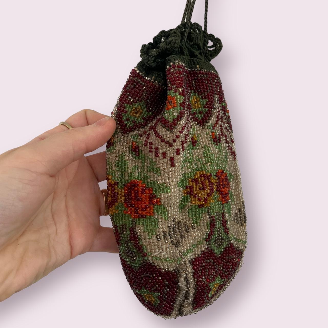 Beautiful Victorian Beaded Reticule Great Exterior... - Depop