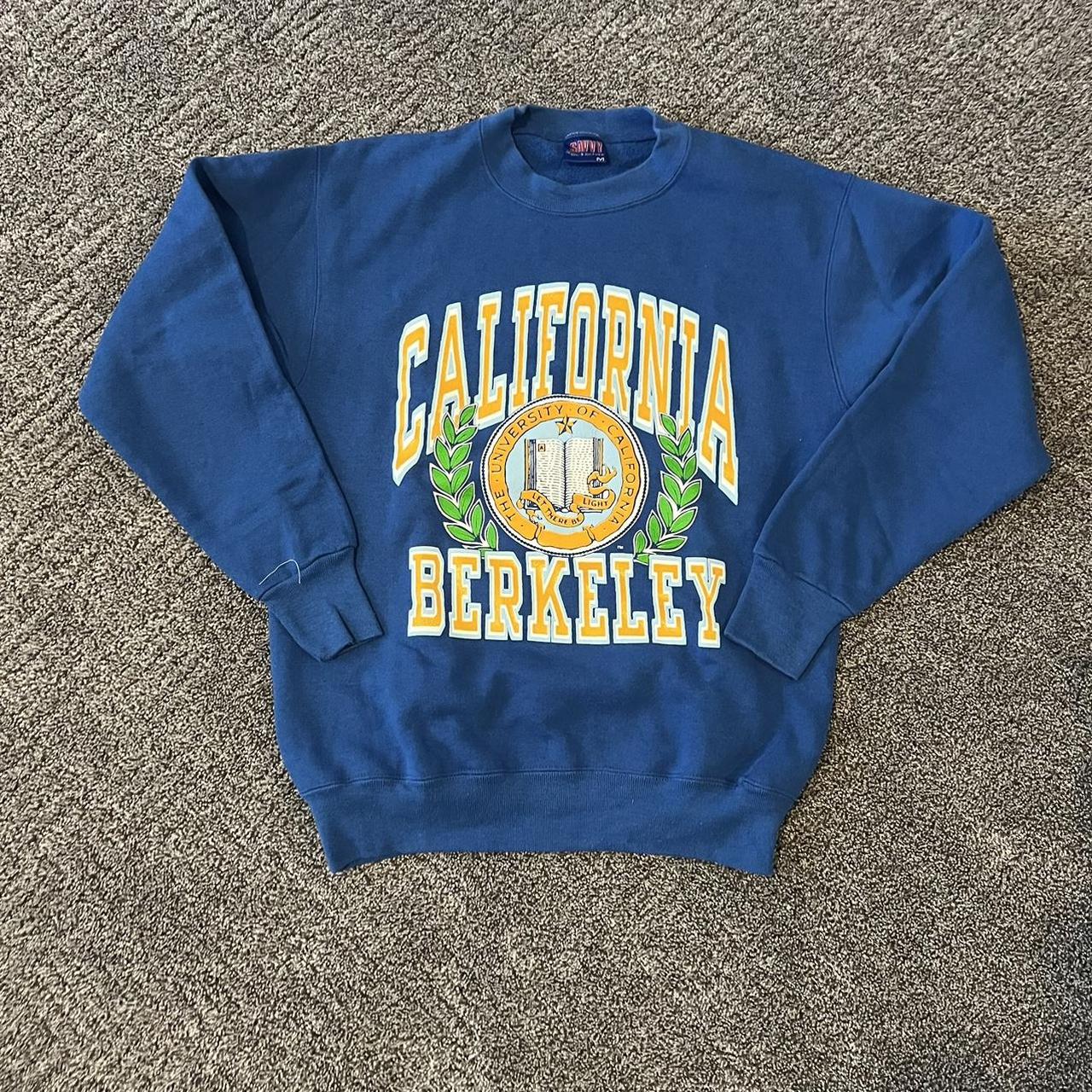 Vintage UC Berkeley blue graphic crewneck. In great... - Depop