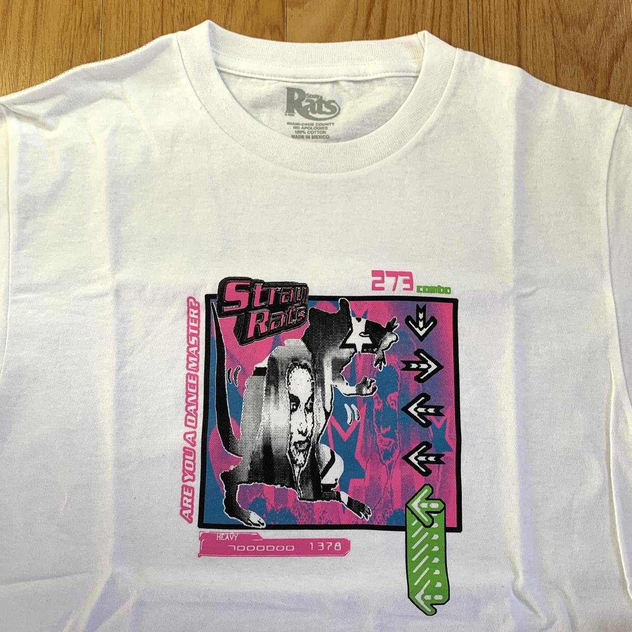 Stray Rats Men's White T-shirt | Depop