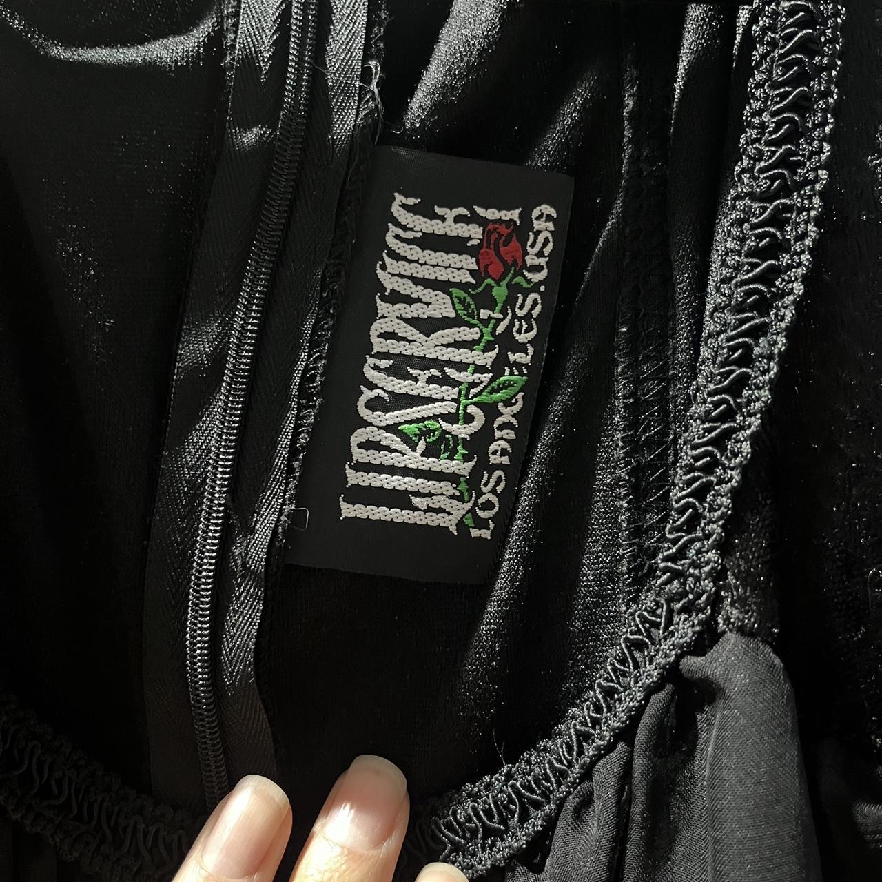 VINTAGE LIP SERVICE FAUX VELVET DRESS About 59”... - Depop