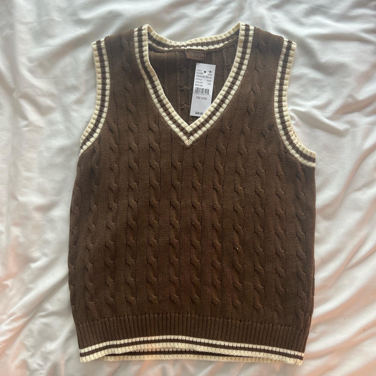 Pacsun knit vest Never worn, new with tags Fits... - Depop