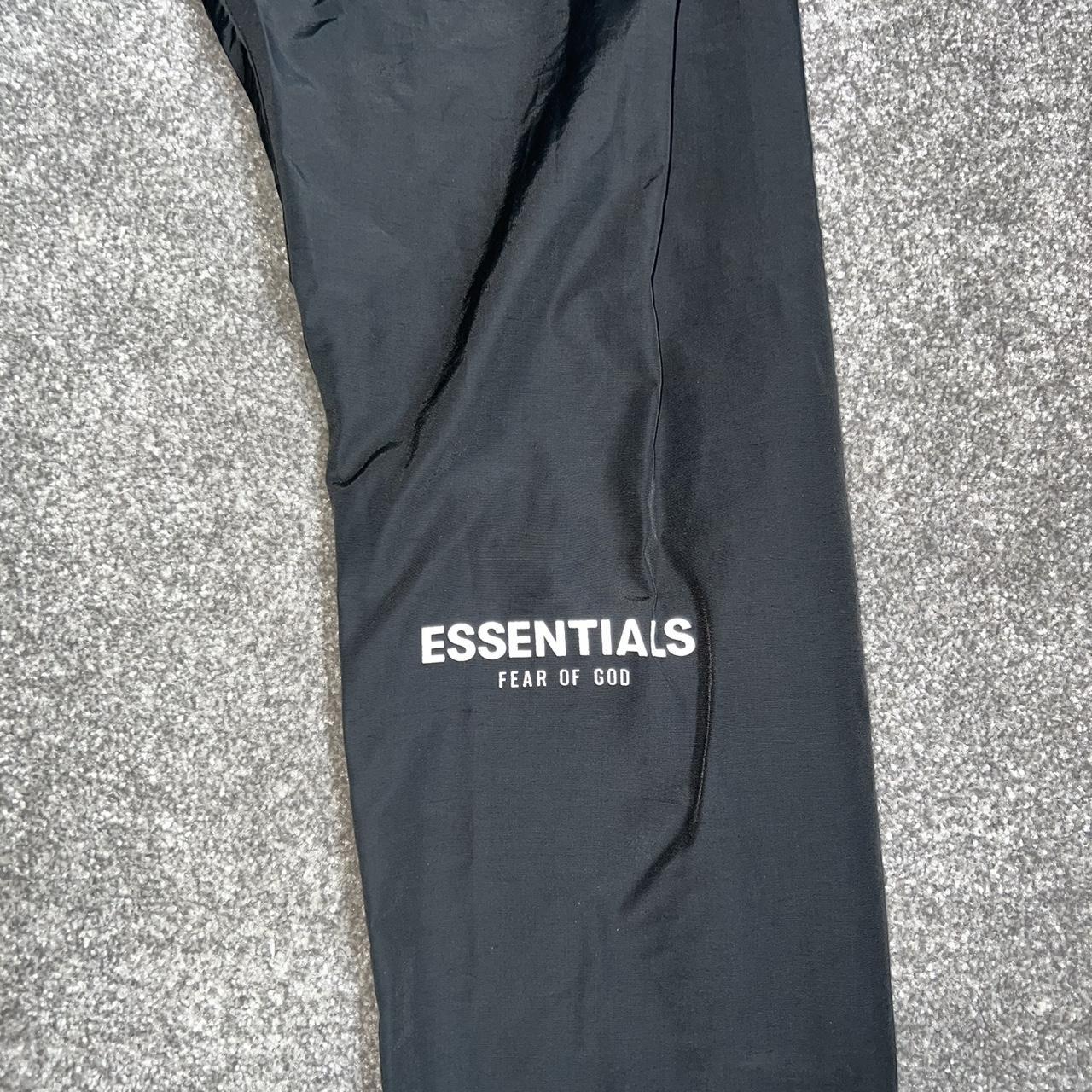 Fog essentials reflective track pants Worn once... - Depop