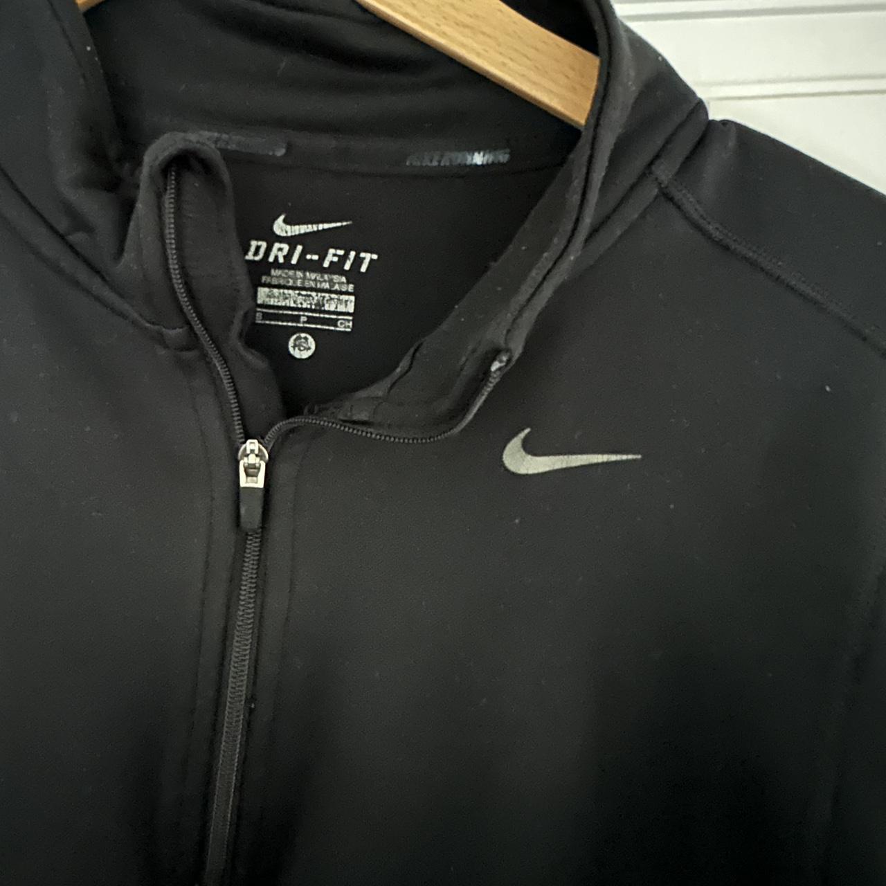 Black nike long sleeve sportswear/ running top.... - Depop