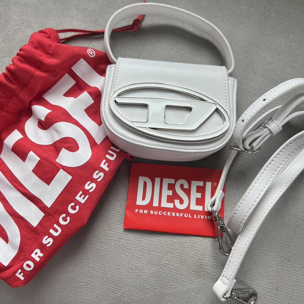Authentic! White mini Diesel bag! Comes with care... - Depop