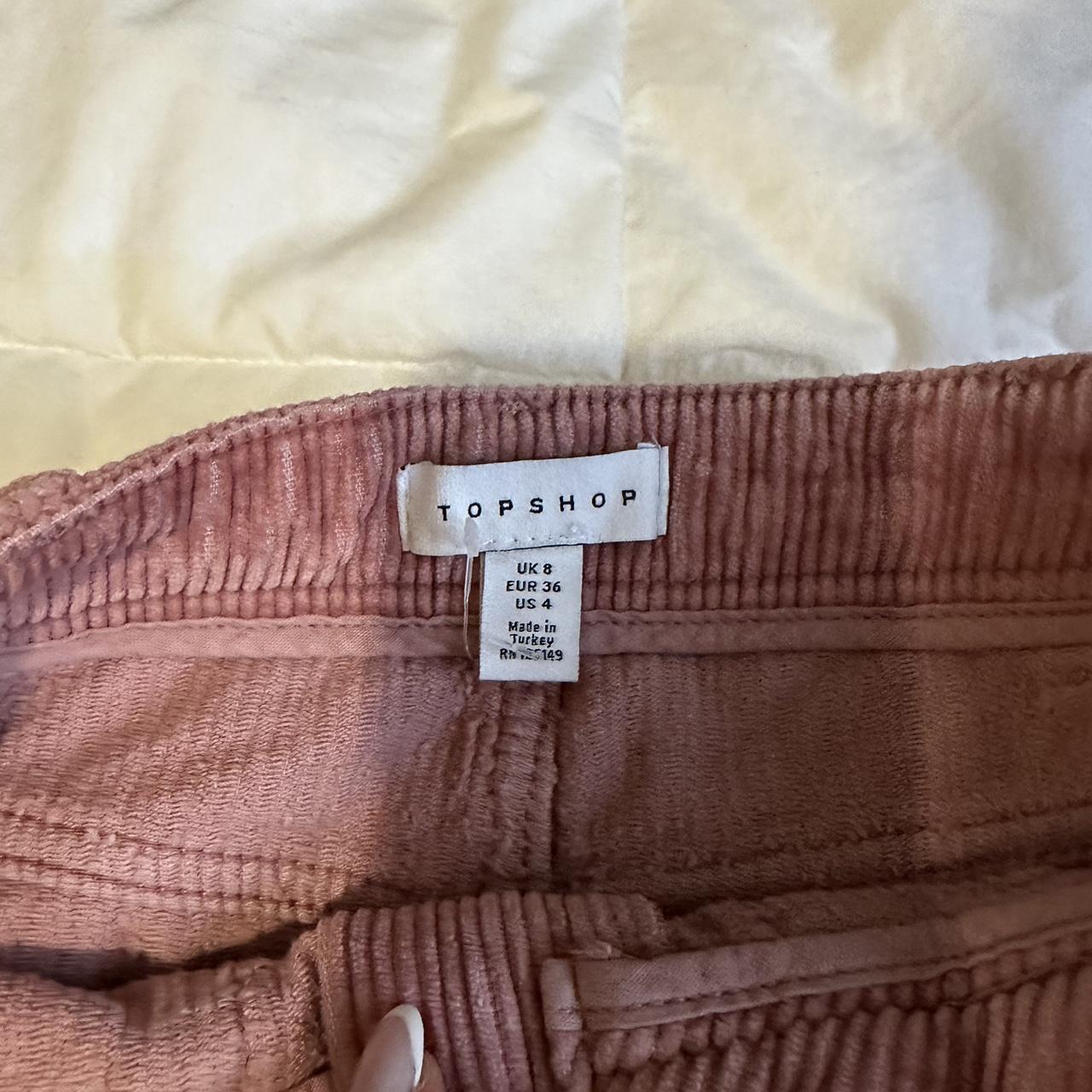 Topshop corduroy skirt in dusted baby pink color ... - Depop