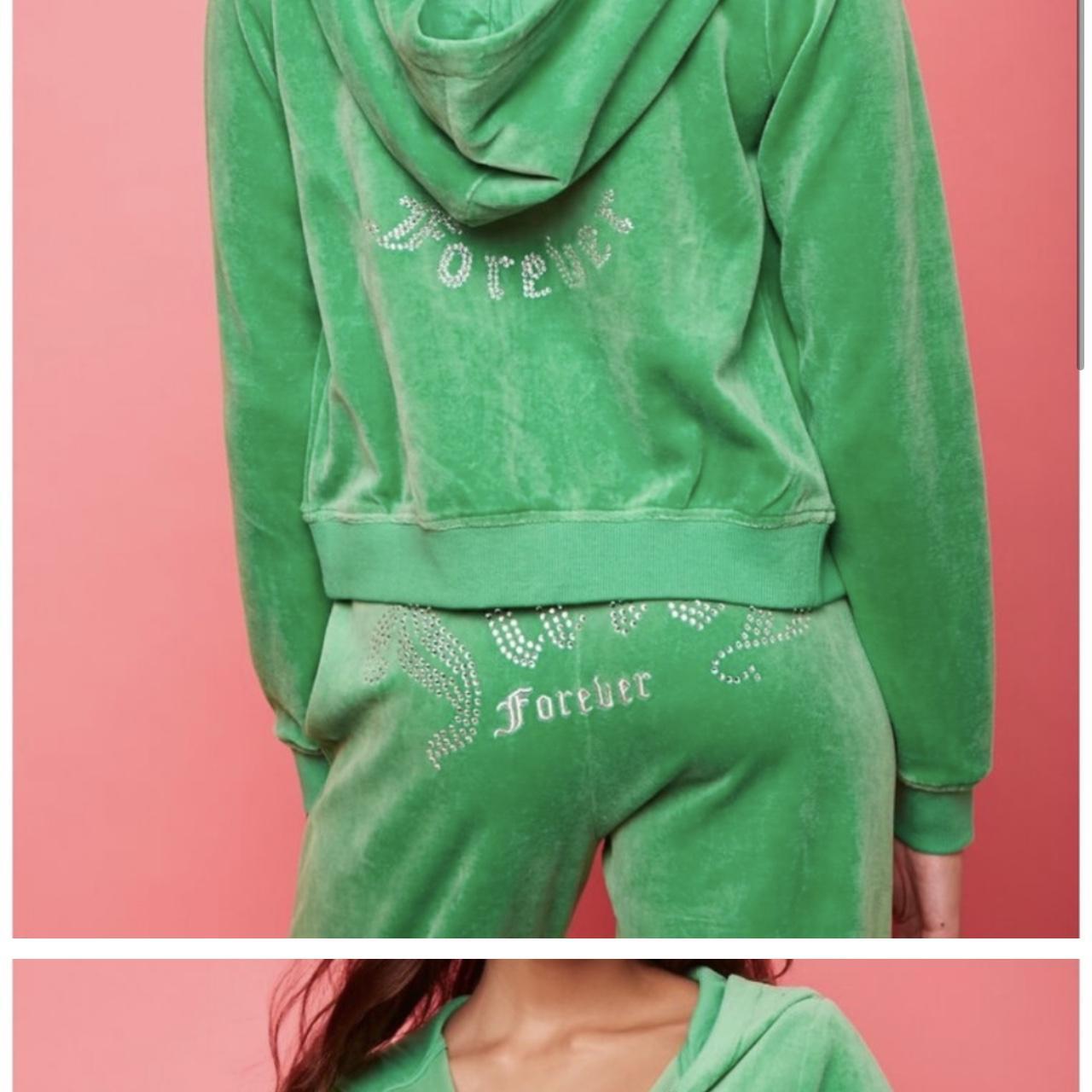 Juicy Couture x F21 Y2K Tracksuit Emerald... - Depop