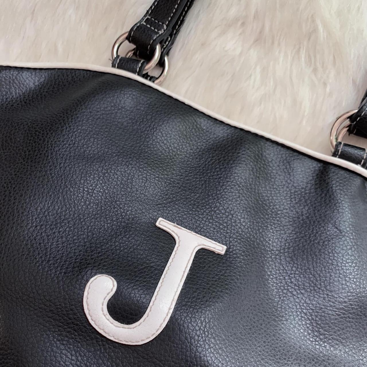 Y2k monogram shoulder bag 🎀 J initial faux leather... - Depop