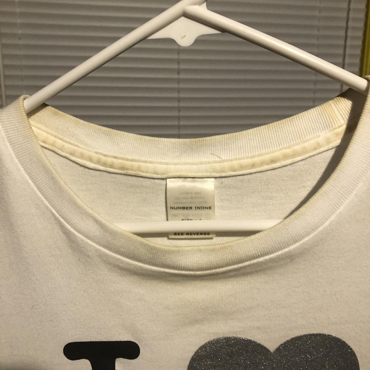 Number (N)ine Men's White and Black T-shirt | Depop