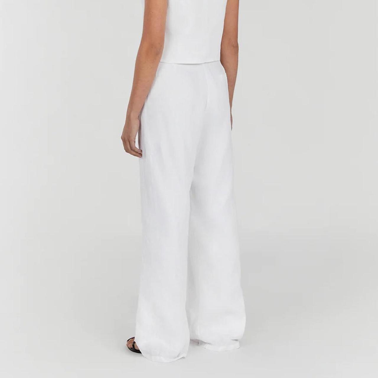 DISSH - NORAH WHITE LINEN SET - BOTH AU 8 - clasp... - Depop