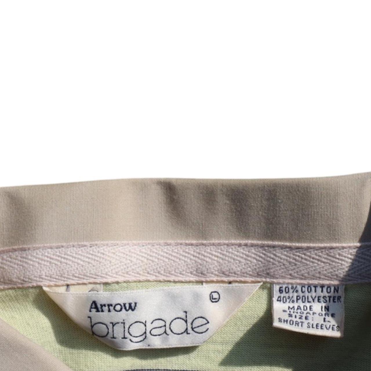 80s Arrow Brigade Slim Fit Multicolor Polo. This... - Depop