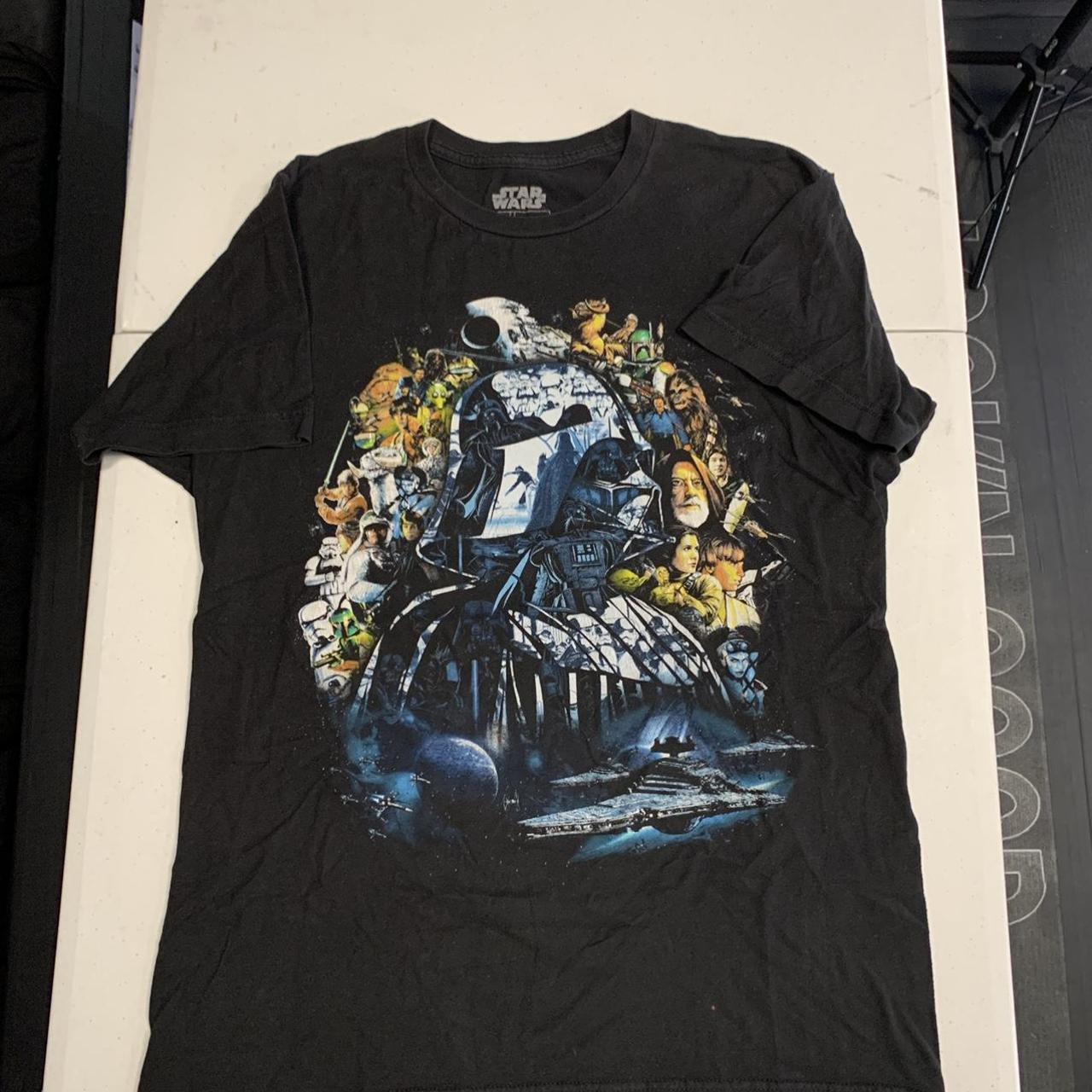 6. Vintage Y2K dope Star Wars black graphic tshirt... - Depop