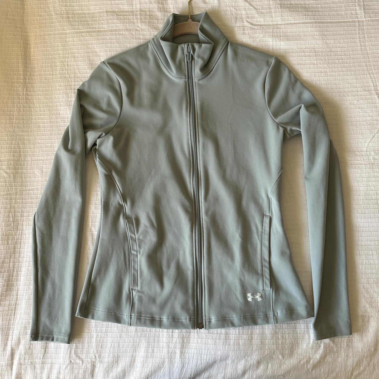 Sage green bbl gym jacket Super cute but too big on... - Depop