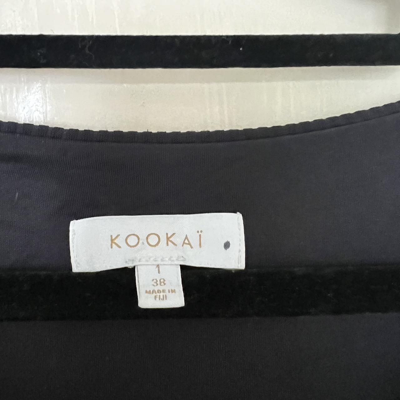 Kookai black bodycon midi dress, fit size 10-12 - Depop