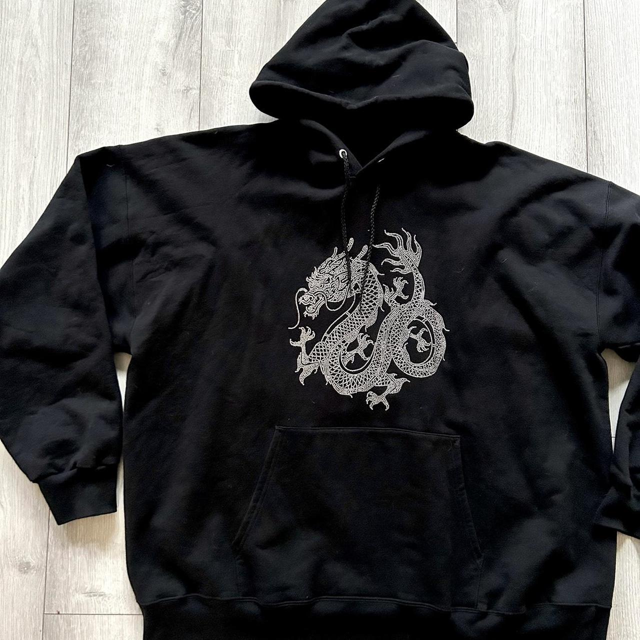 FREE SHIPPING 🌟 y2k Dragon Hoodie >Amazing bling... - Depop