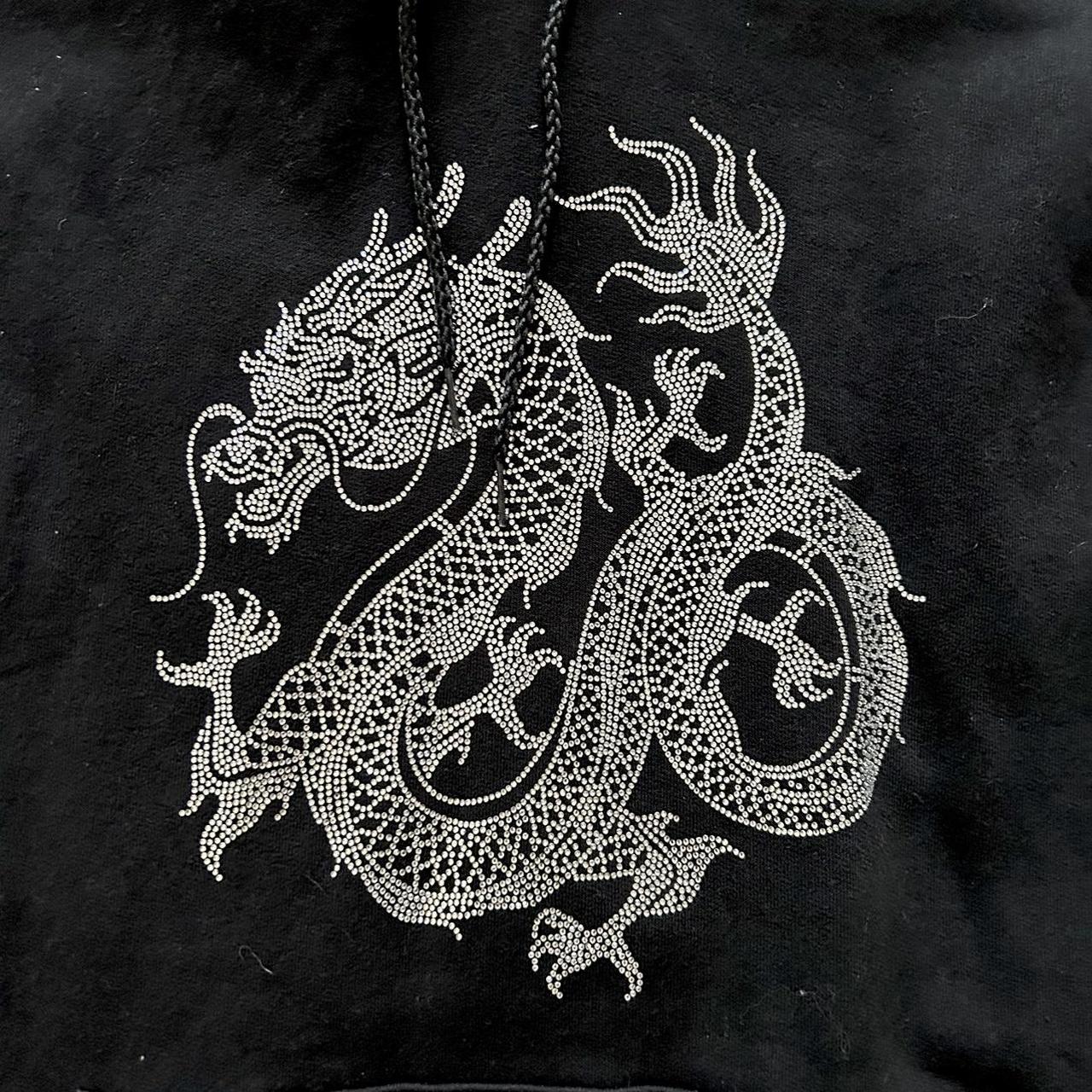 FREE SHIPPING 🌟 y2k Dragon Hoodie >Amazing bling... - Depop