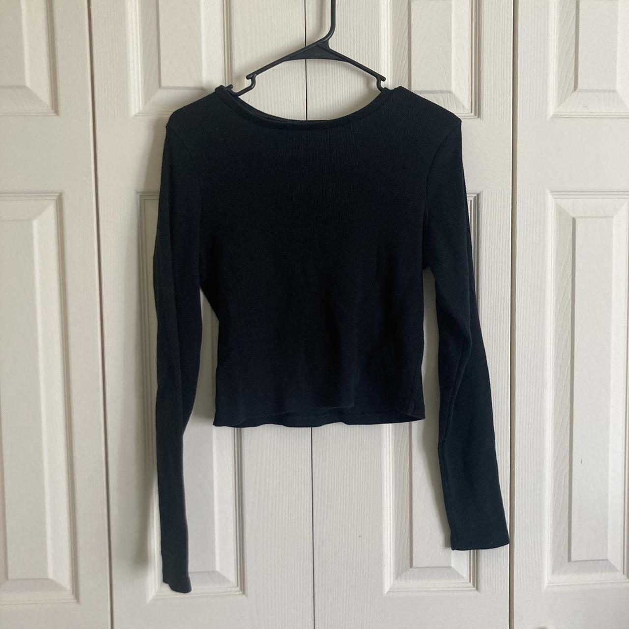 universal thread long sleeve black shirt size medium - Depop