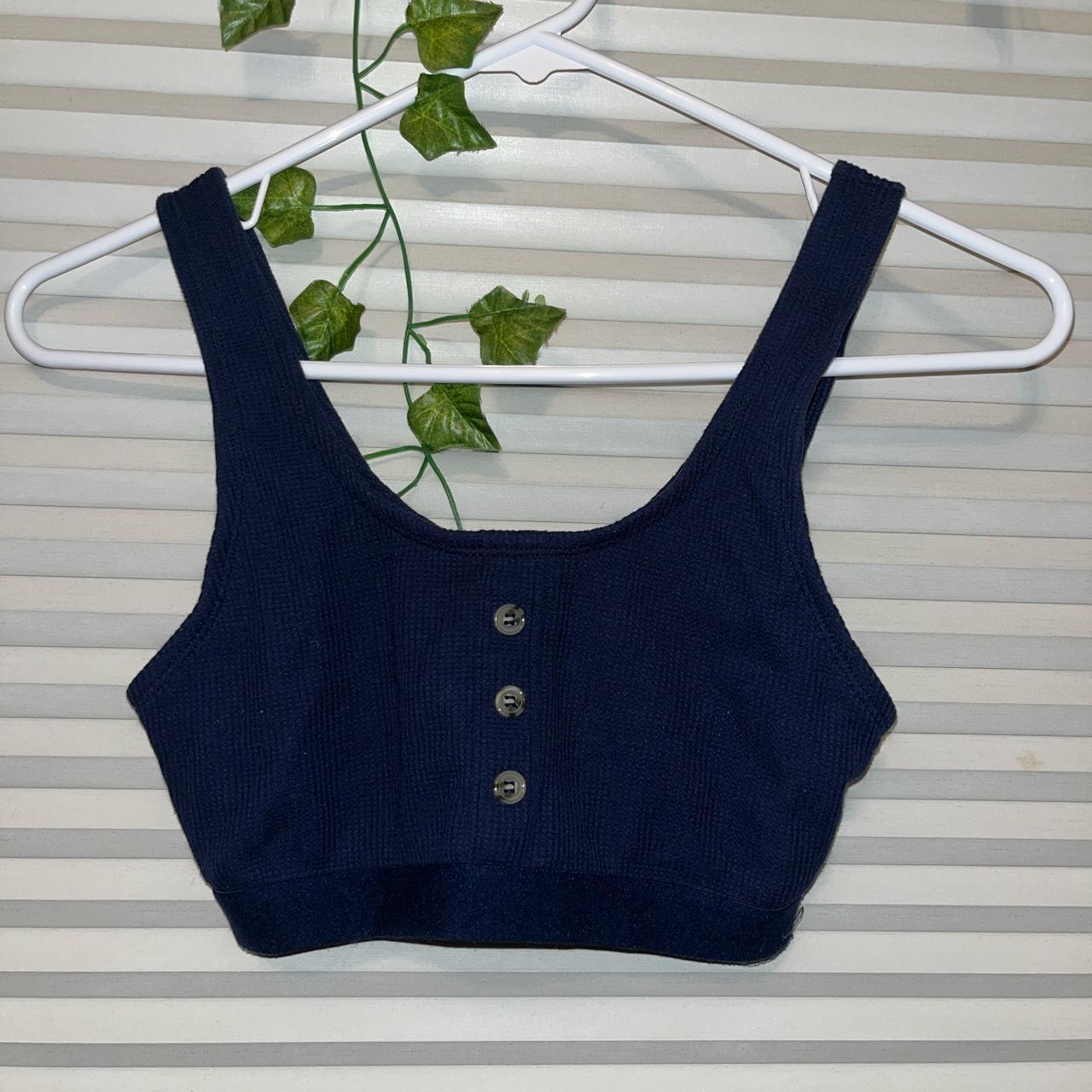 Target bralette Navy blue Size small - Depop