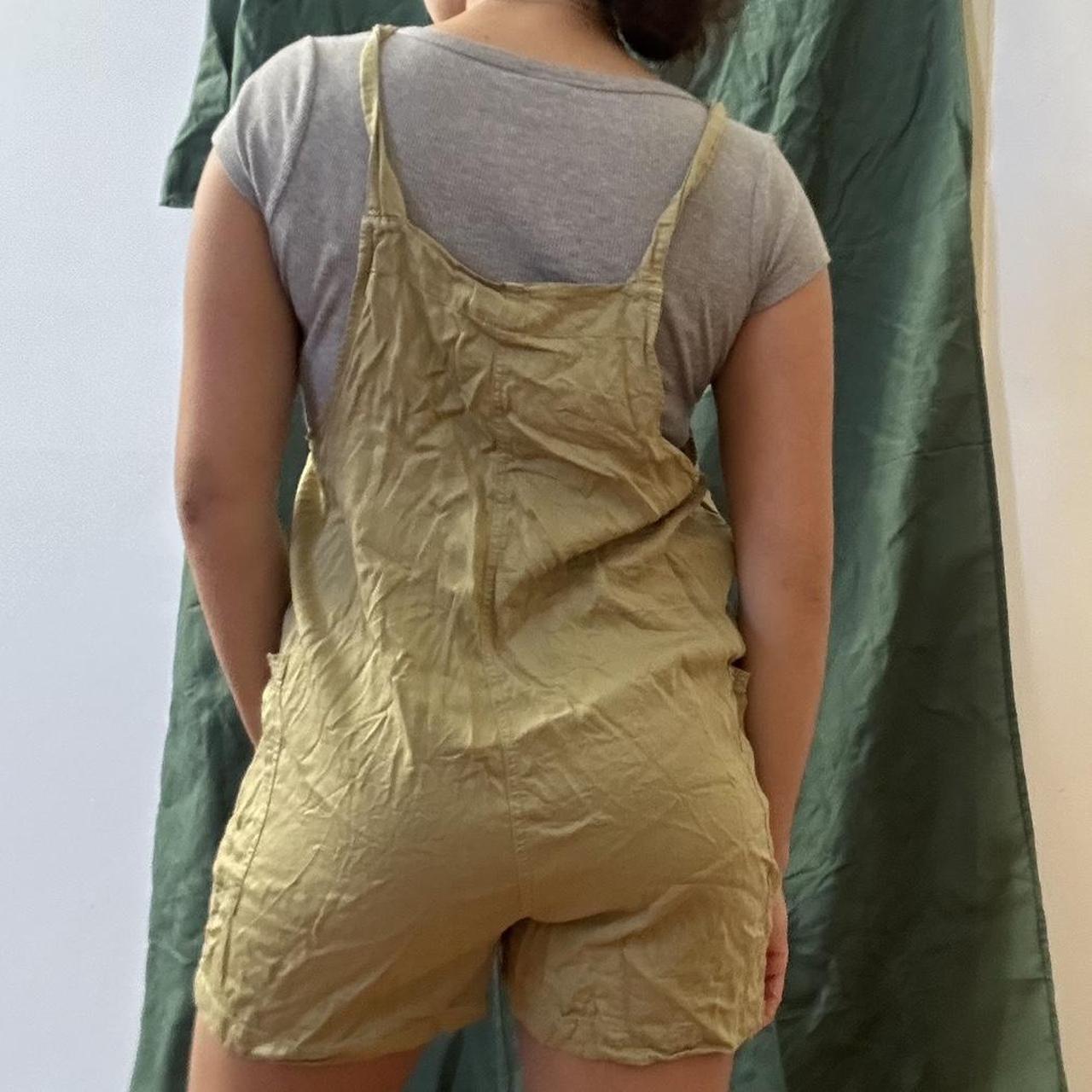 The cutest olive green overalls. Brand: the 1964... - Depop
