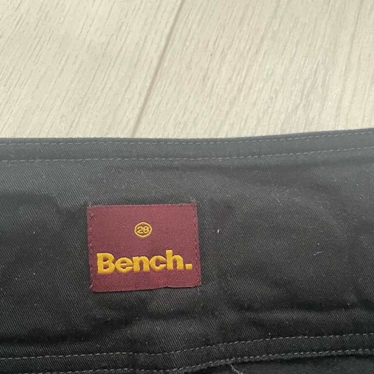 Black bench mini skirt With belt design and grey... - Depop