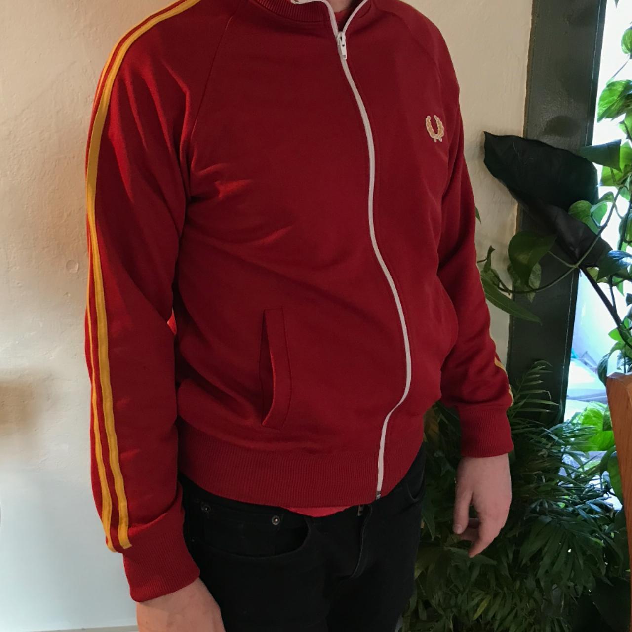 Fred Perry Jumper, Men's Size Small Made in... - Depop