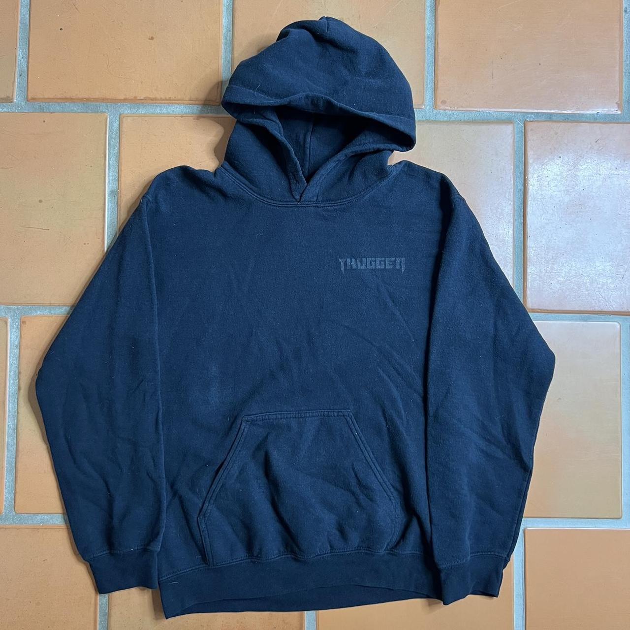 Y2K black Young Thug ysl Jeffery Thugger rap hoodie... - Depop