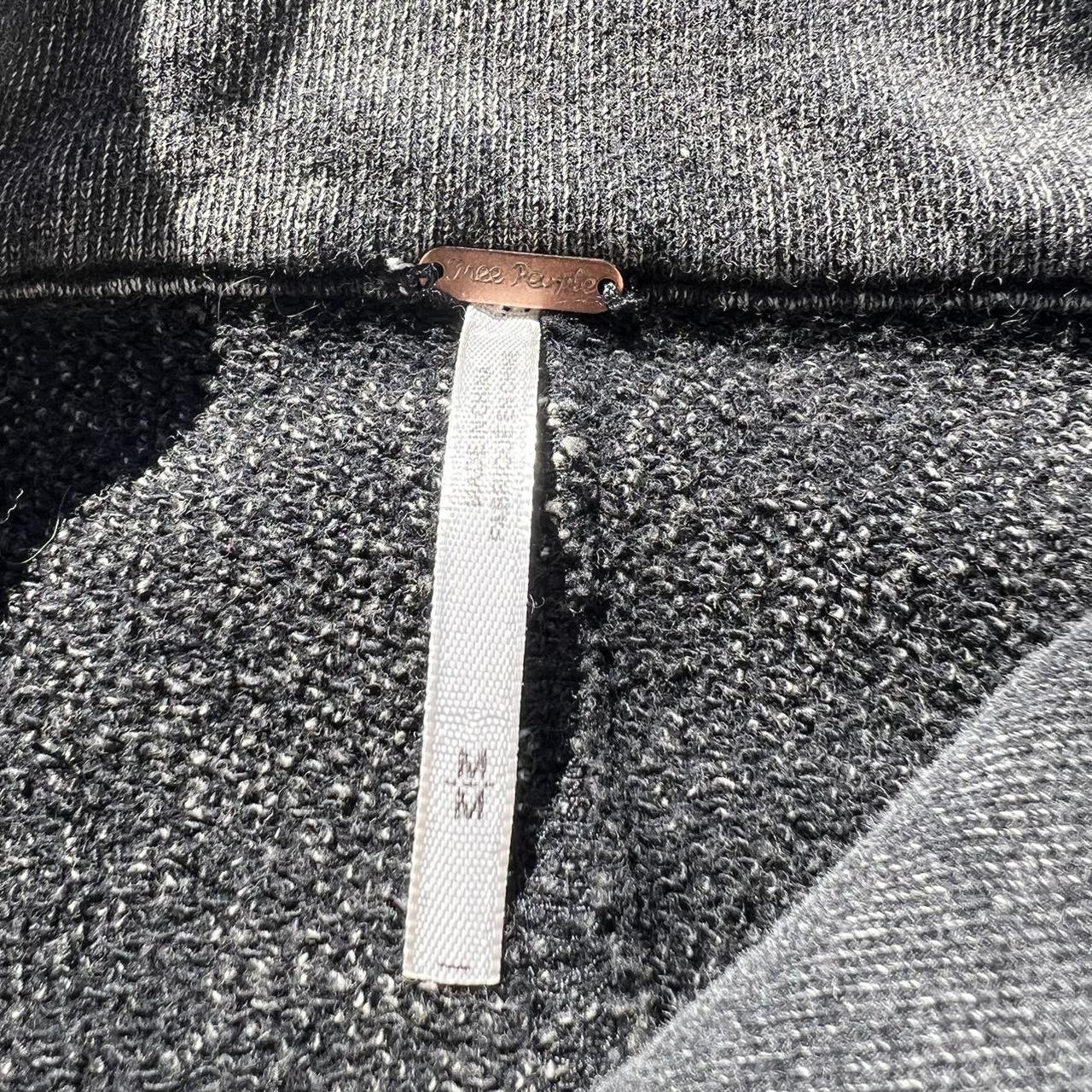 Free People Ruffle Moto Sweater Jacket Knit Double... - Depop