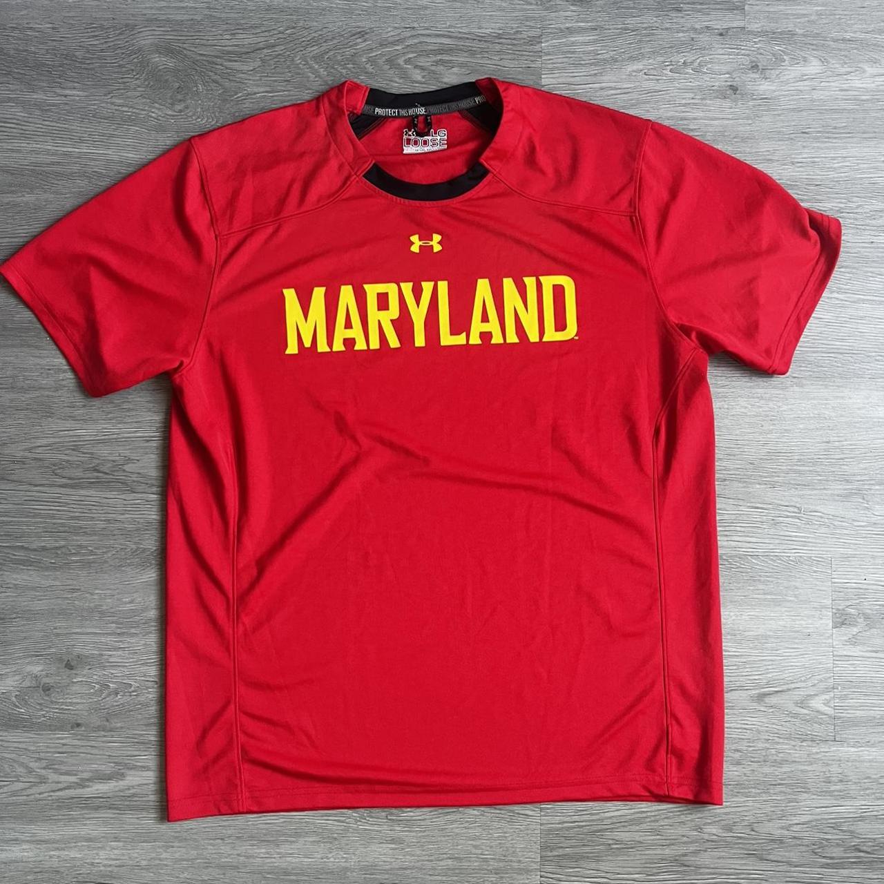 University Of Maryland Under Armor Jersey Size:... - Depop
