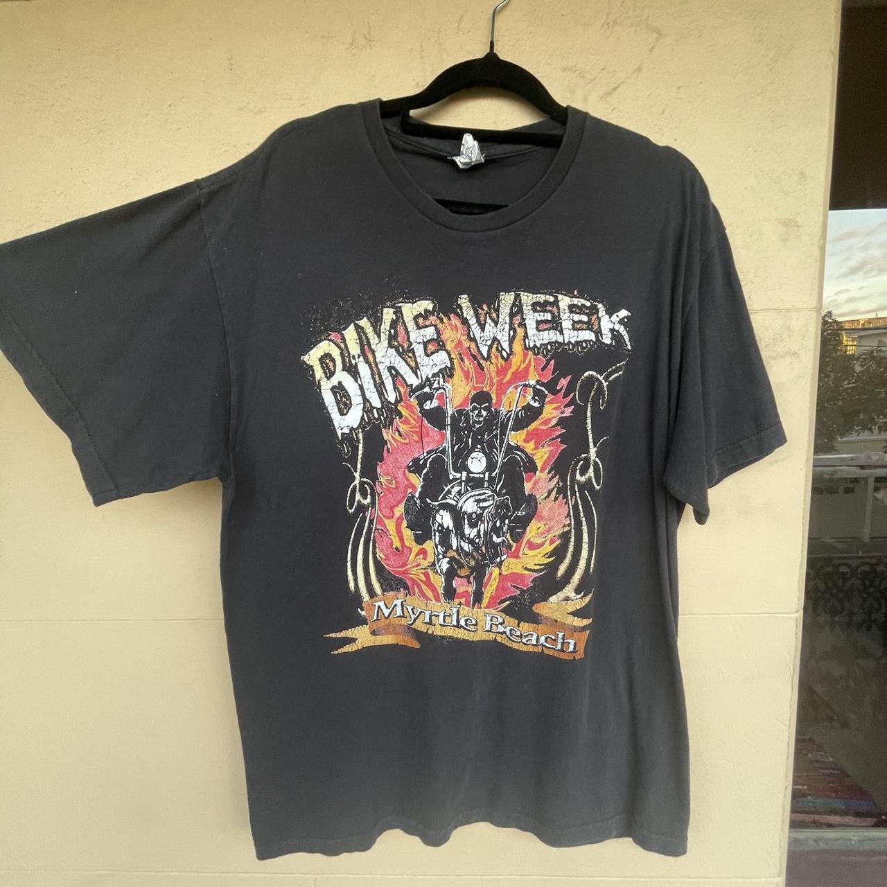 Vintage Bike Week Graphic Tee Size L Harley... - Depop