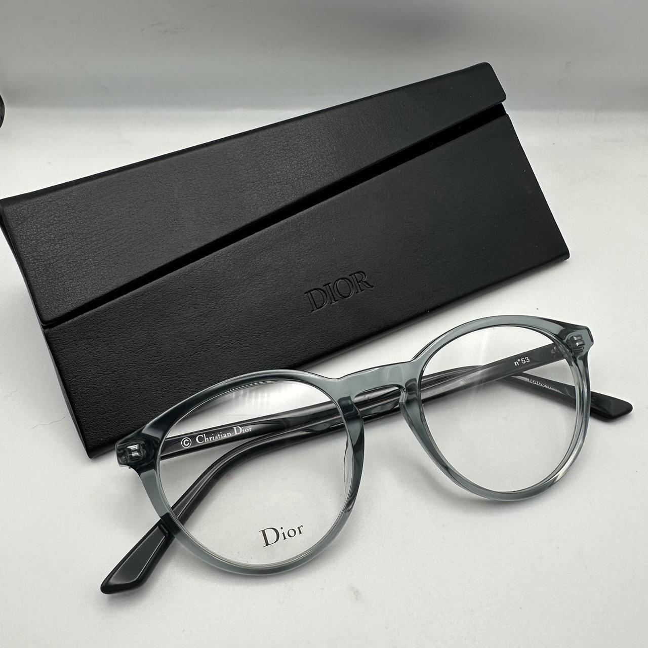 DIOR FRAMES - authentic BLUE/grey FRAMES NEW IN CASE - Depop