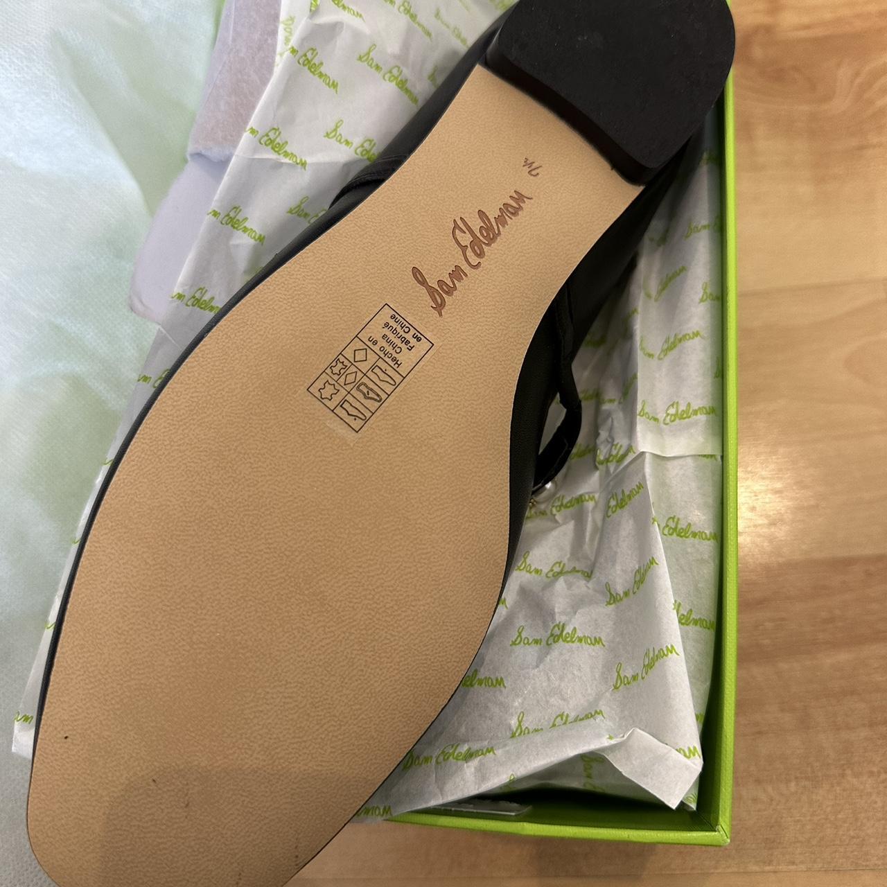 Sam Edelman Miriam black ballet flats with pearl... - Depop