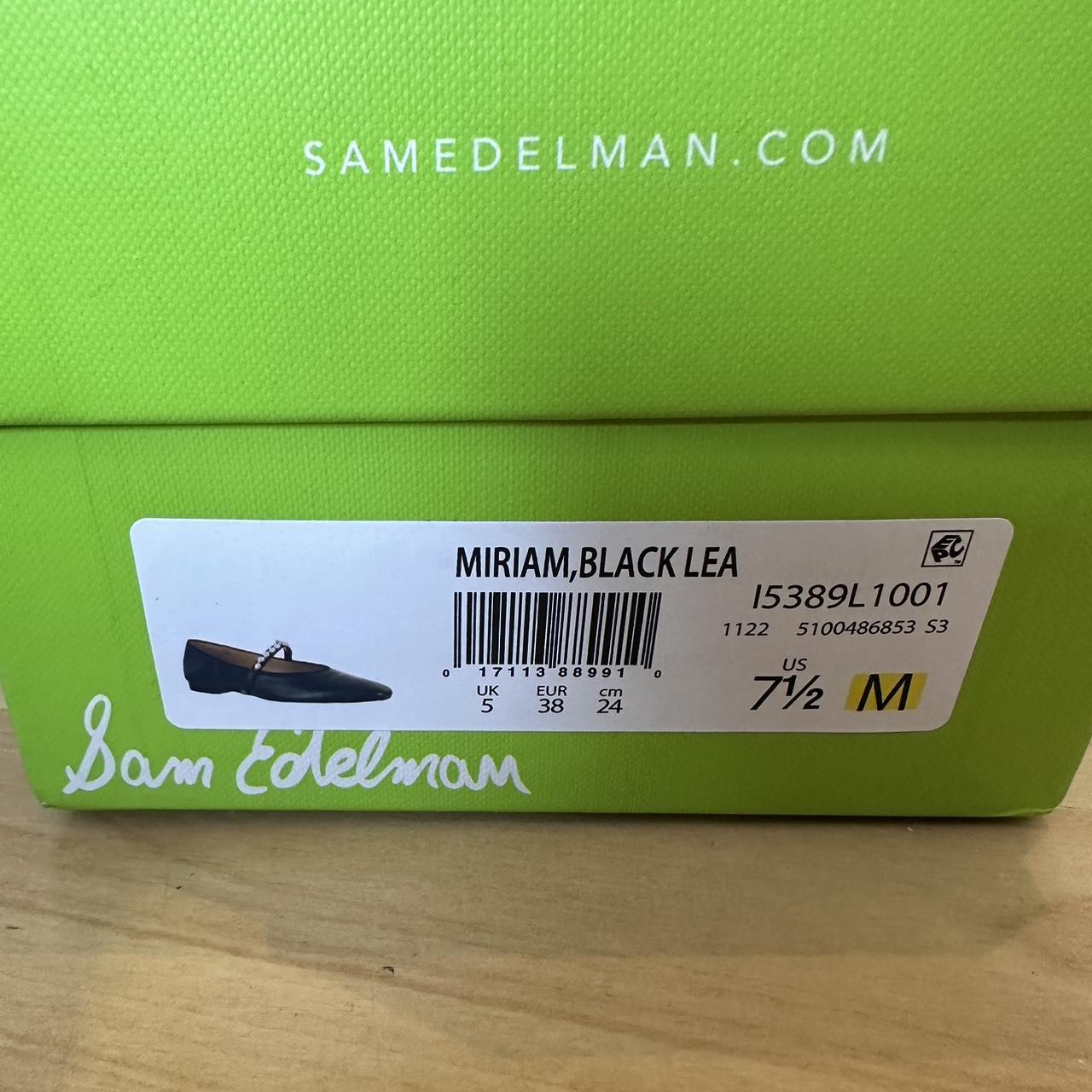 Sam Edelman Miriam black ballet flats with pearl... - Depop