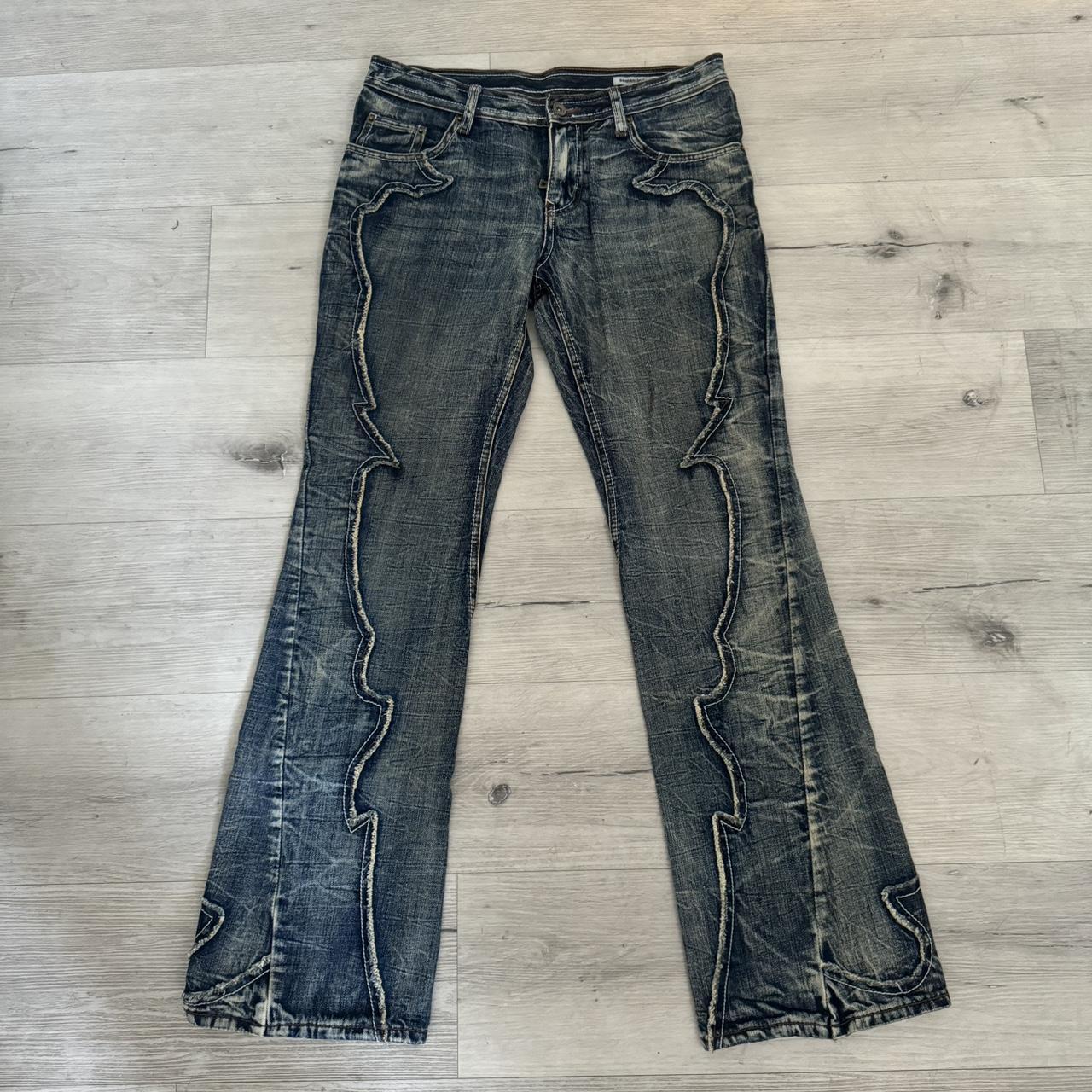 semantic design flared jeans - Depop