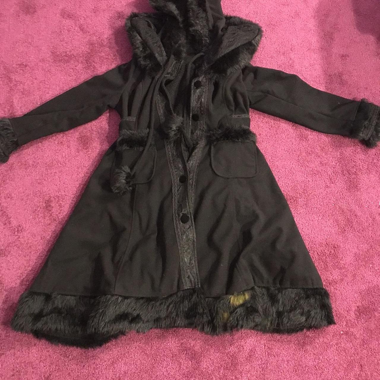 Pyon Pyon punk rave gothic lolita coat ( DAMAGED)... - Depop
