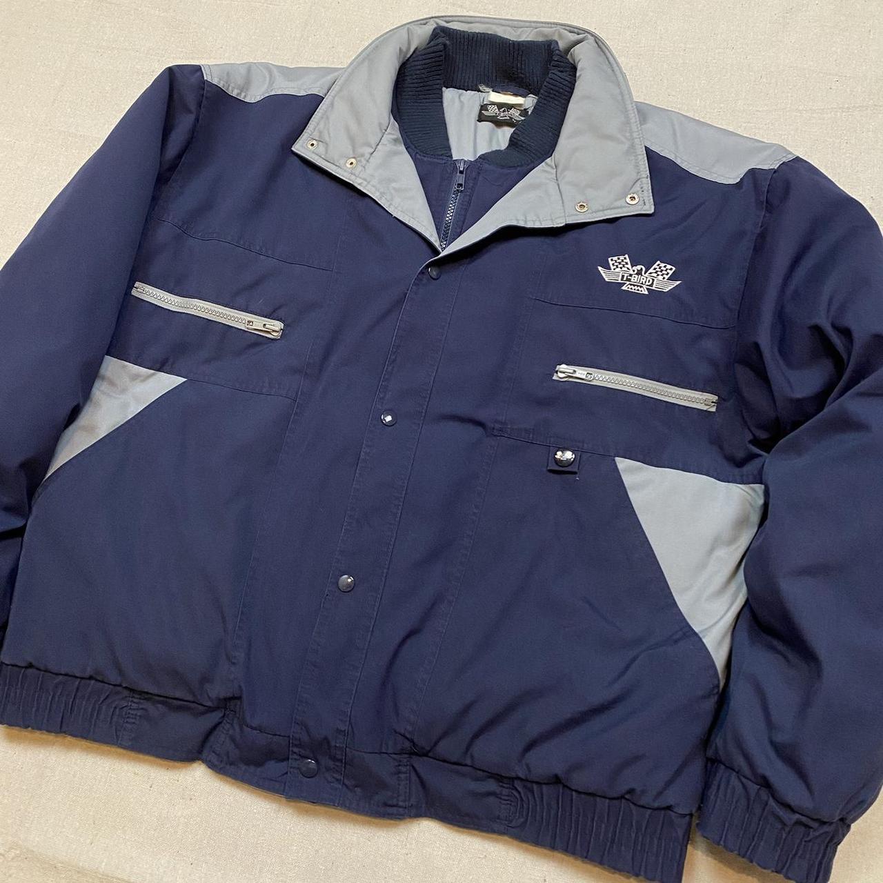 Vintage 80s Ford T-Bird Puffer Jacket Crazy... - Depop