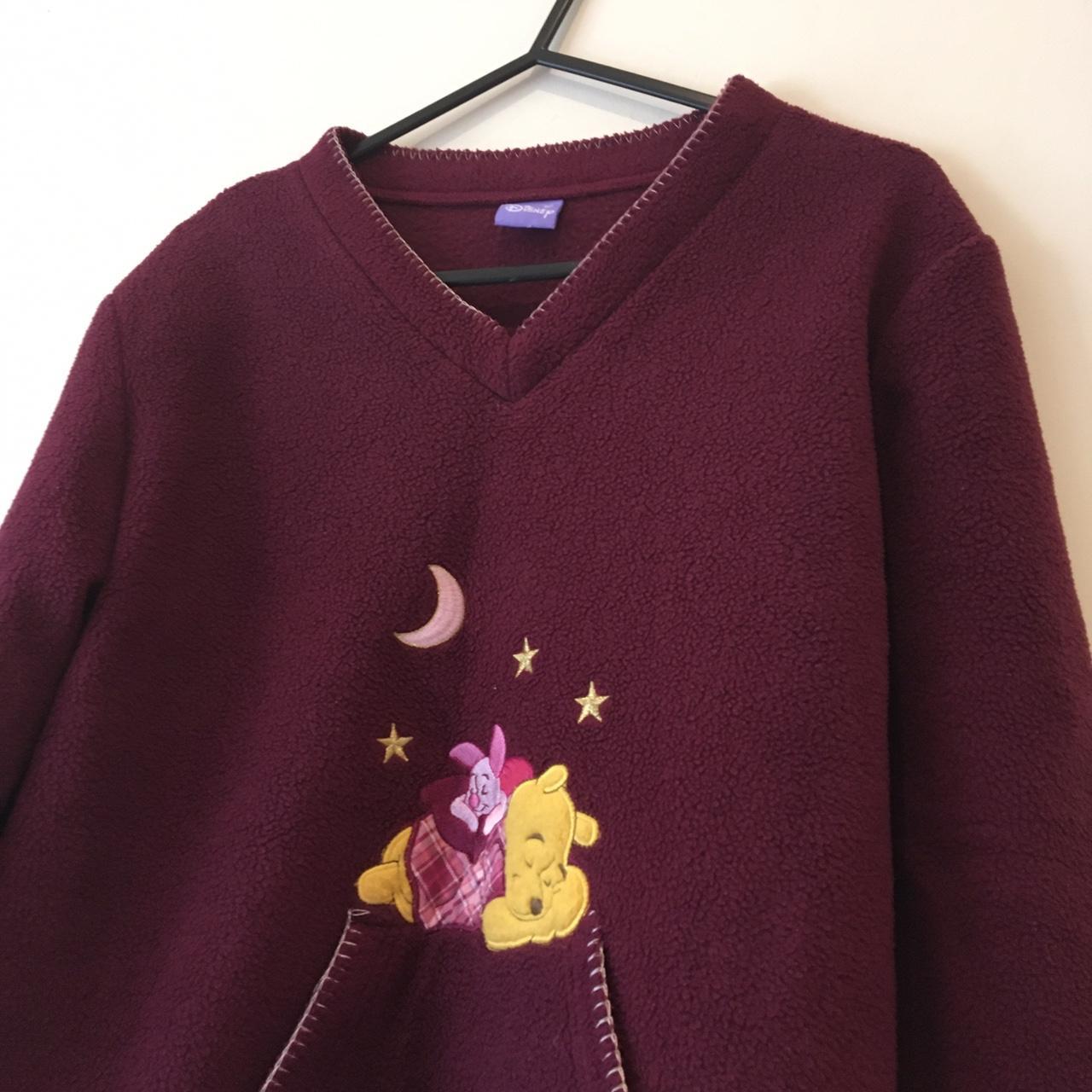 Winnie the Pooh burgundy soft sweater ★ Adorable... - Depop