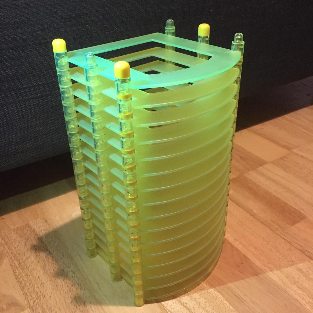 Neon green cd tower !! ☆★ Such an iconic Y2K... - Depop