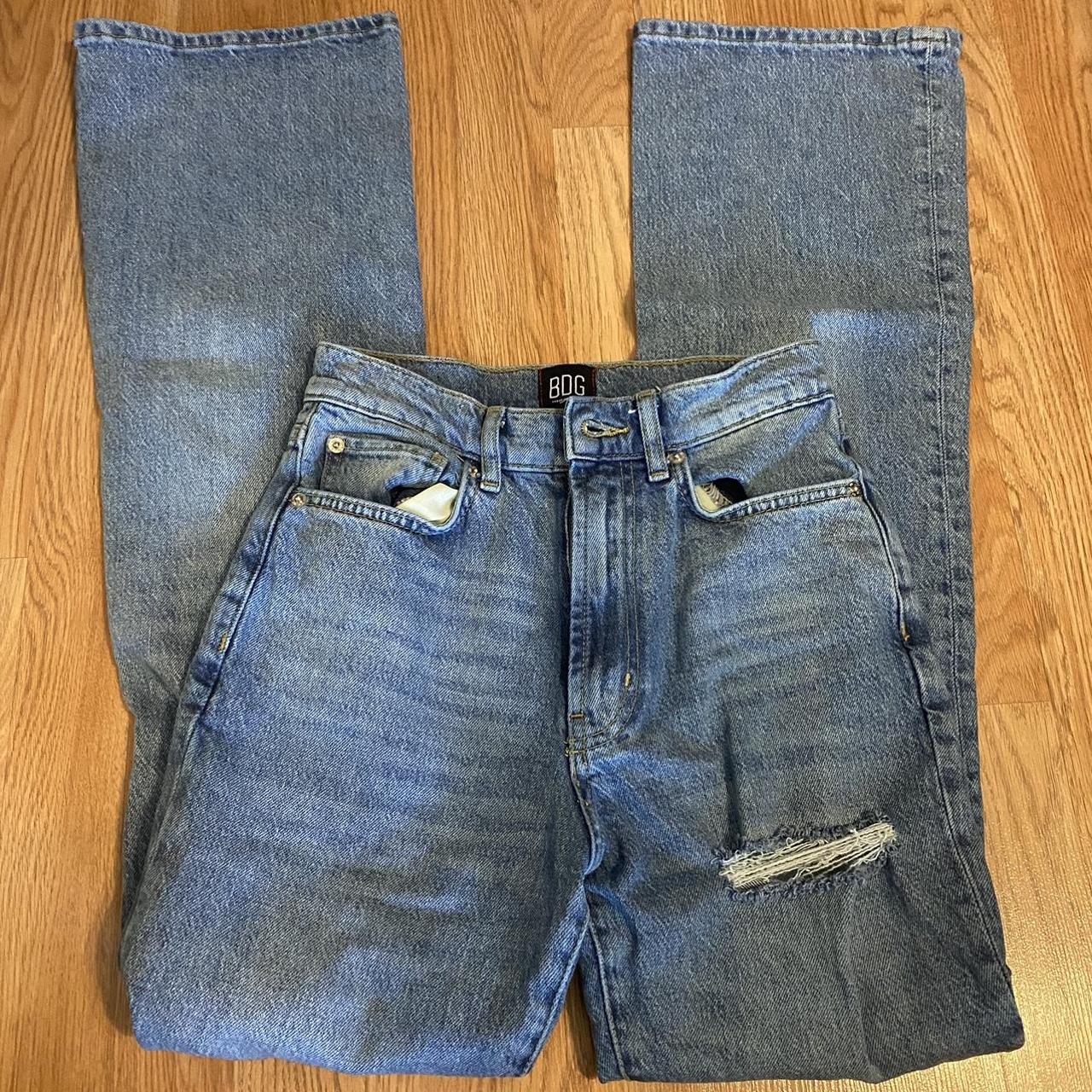 bdg high rise flare leg jeans. my favorite jeans... - Depop