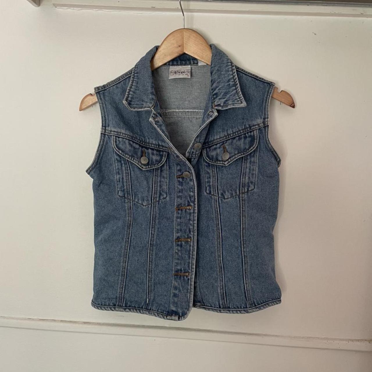 Vintage 90s target denim vest - Depop