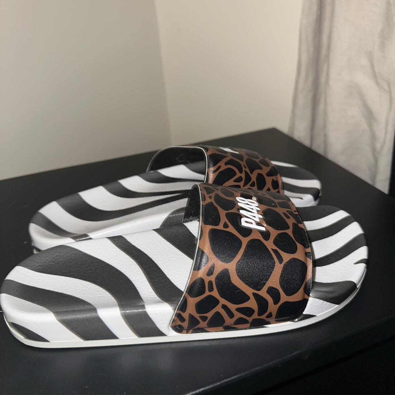 P448 animal print slides Size 37 Never worn - Depop