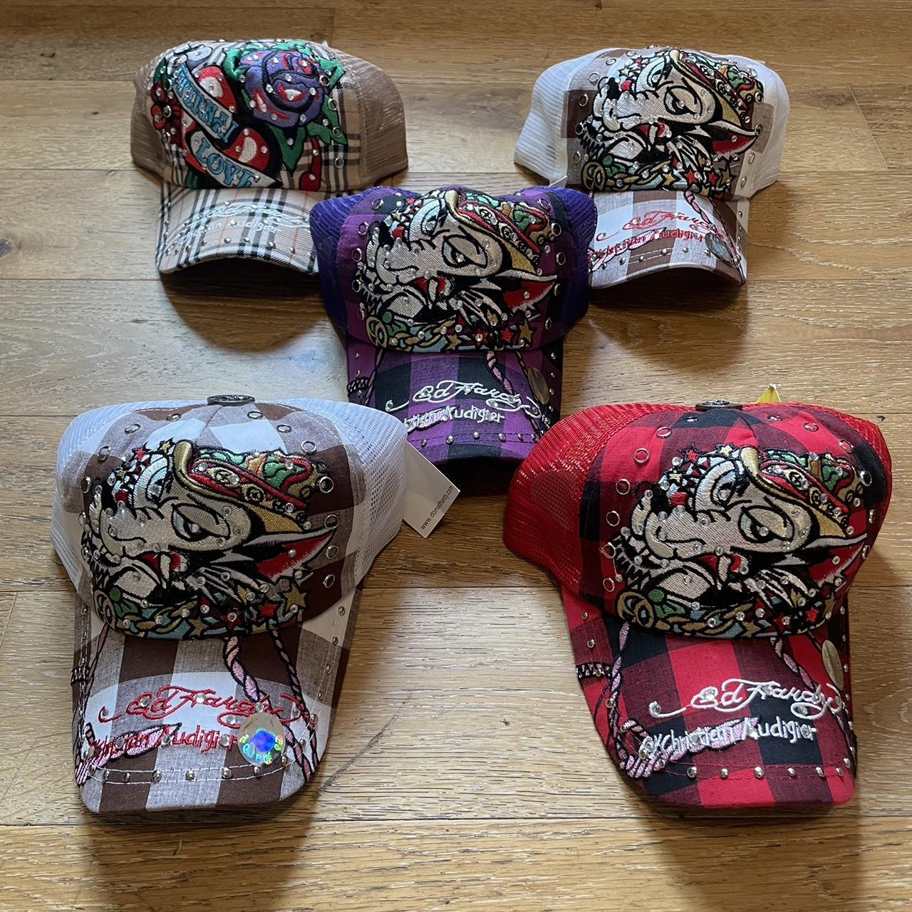 Ed Hardy Men's Brown Hat | Depop